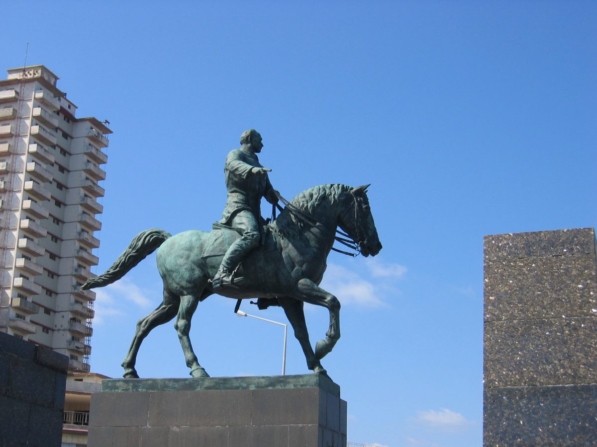 Equestrian statue of Calixto Garcia in Havana Cuba