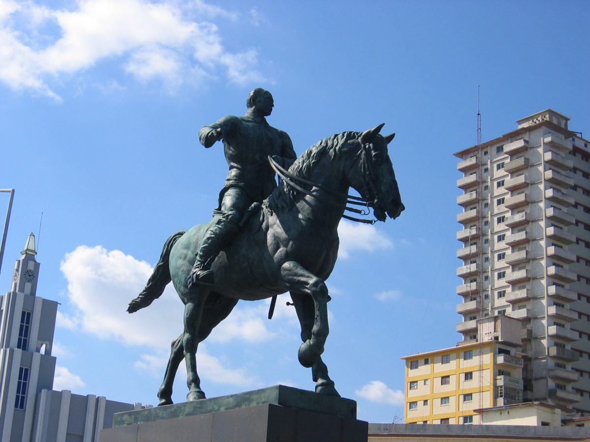 Equestrian statue of Calixto Garcia in Havana Cuba