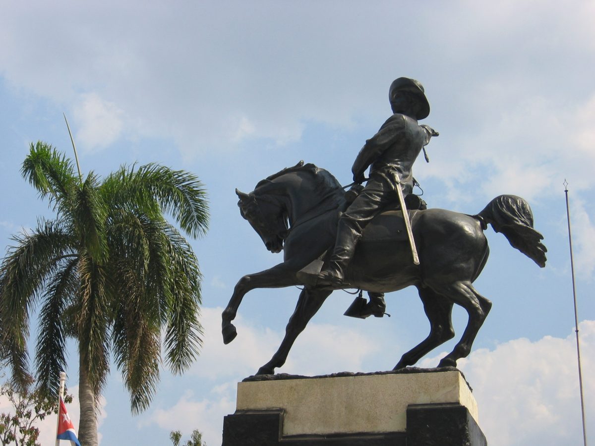 Equestrian statue of Ignacio Agramonte in Camagüey Cuba