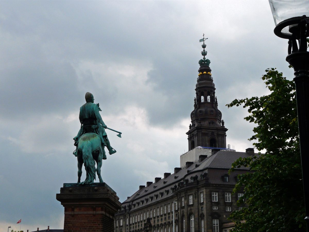 Equestrian statue of Bishop Absalon in Copenhagen Denmark
