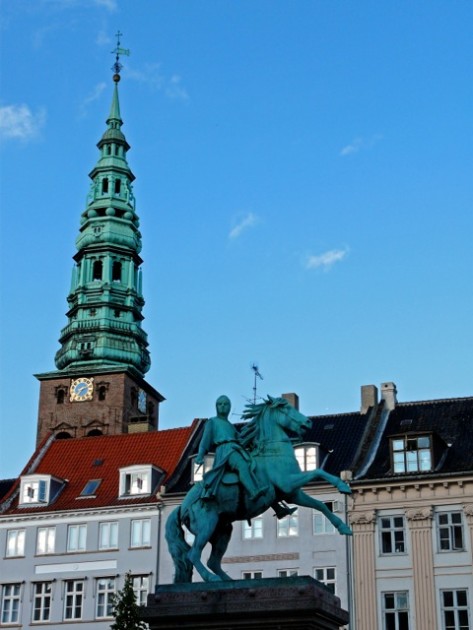 Equestrian statue of Bishop Absalon in Copenhagen Denmark