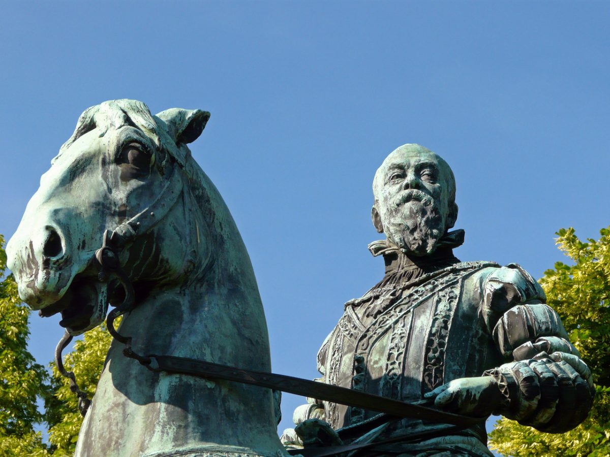 Equestrian statue of Prinz Regent Luitpold in Bamberg Germany