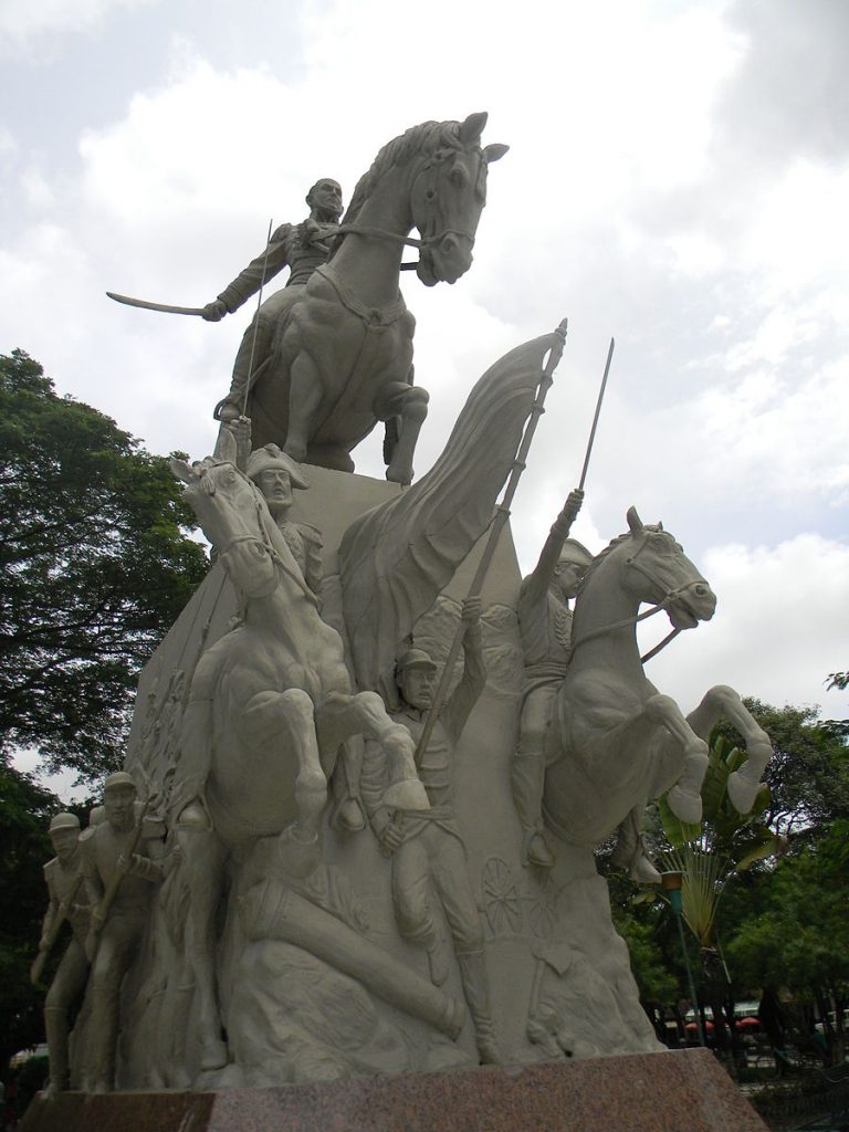 Equestrian statue of José Ballivián in Trinidad Bolivia