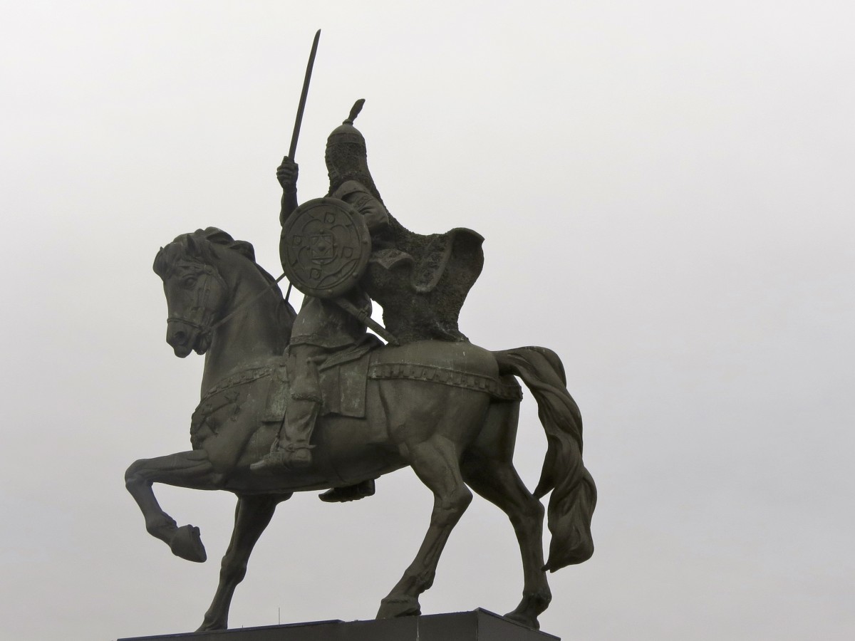 Equestrian statue of Krum the Horrible in Plovdiv Bulgaria