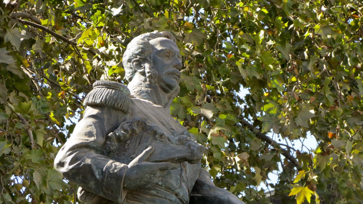 Equestrian statue of Manuel Bulnes in Santiago de Chile Chile