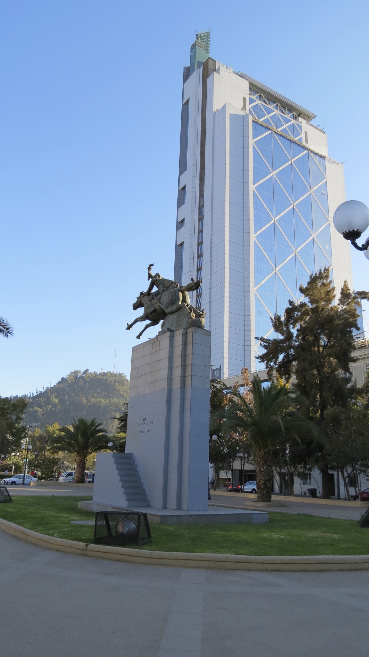 Equestrian statue of Manuel Rodriguez in Santiago de Chile Chile