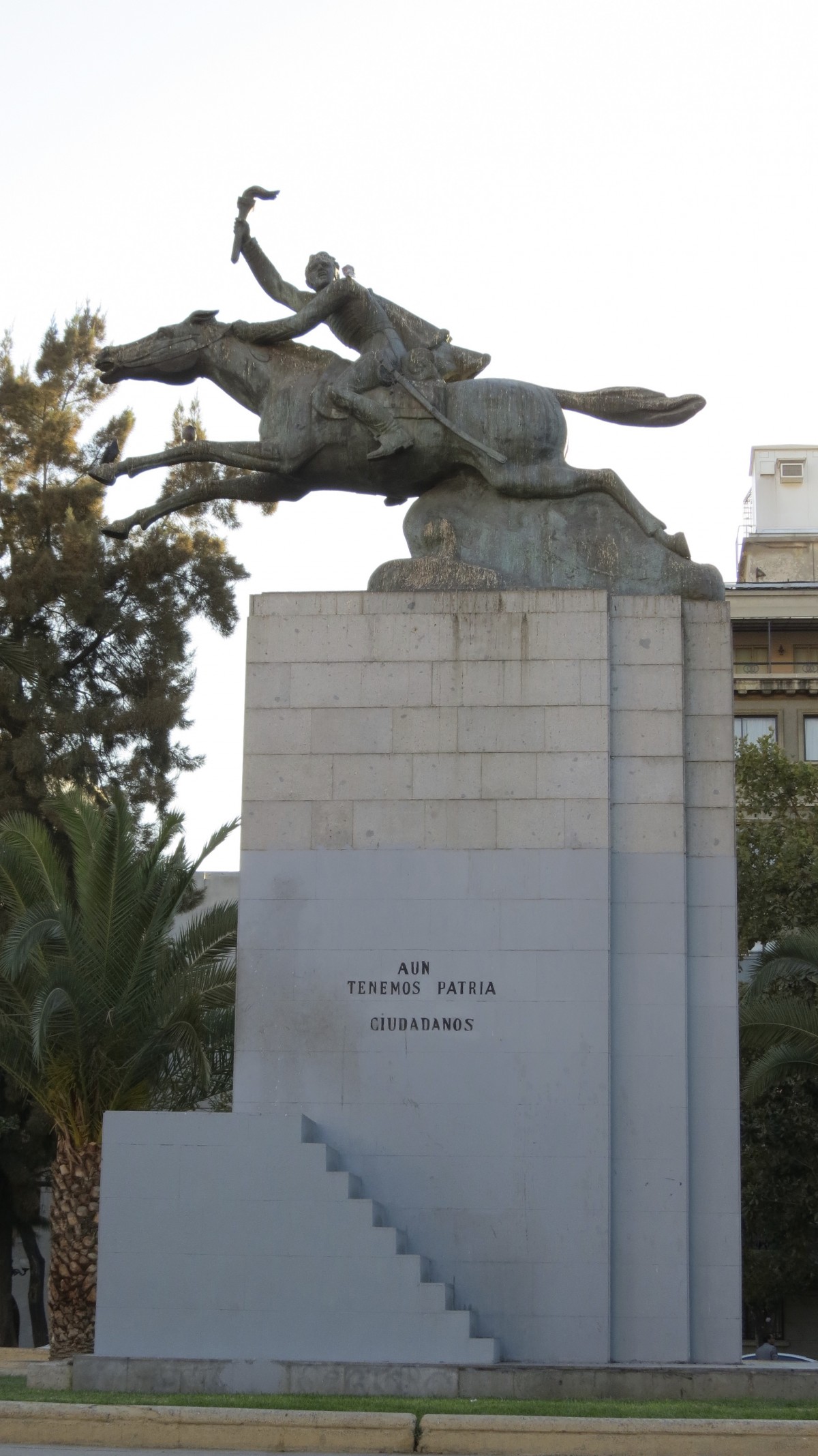 Equestrian statue of Manuel Rodriguez in Santiago de Chile Chile