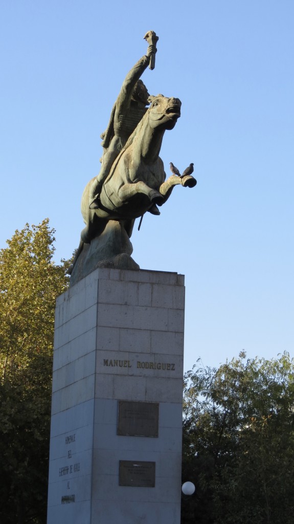 Equestrian statue of Manuel Rodriguez in Santiago de Chile Chile
