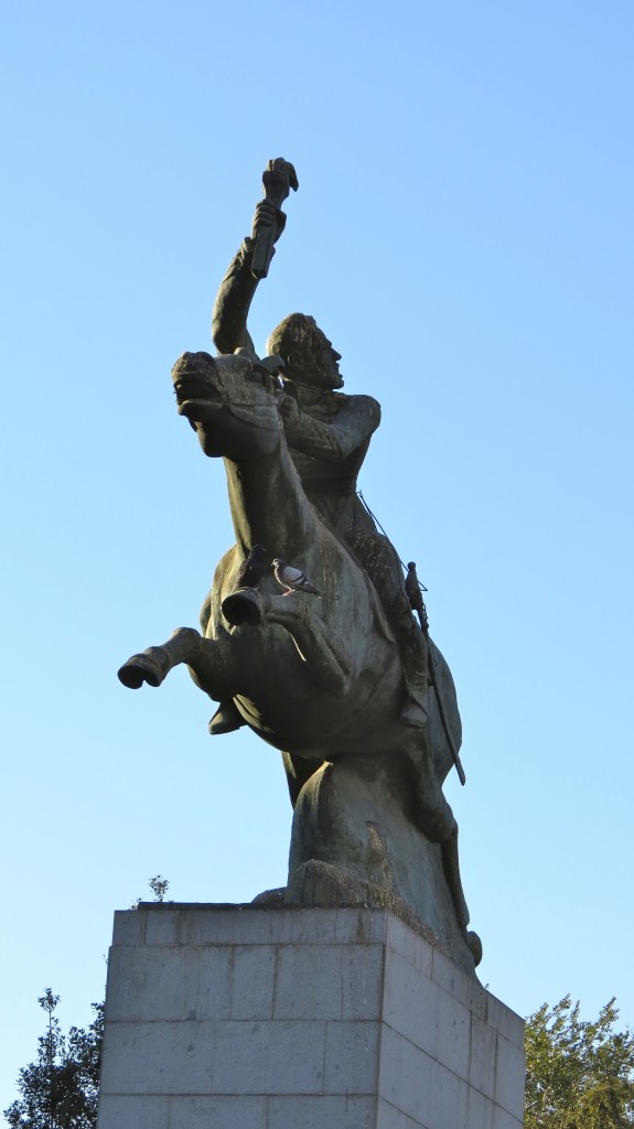 Equestrian statue of Manuel Rodriguez in Santiago de Chile Chile