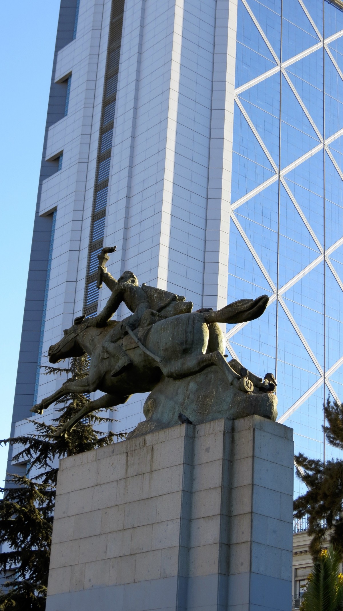 Equestrian statue of Manuel Rodriguez in Santiago de Chile Chile