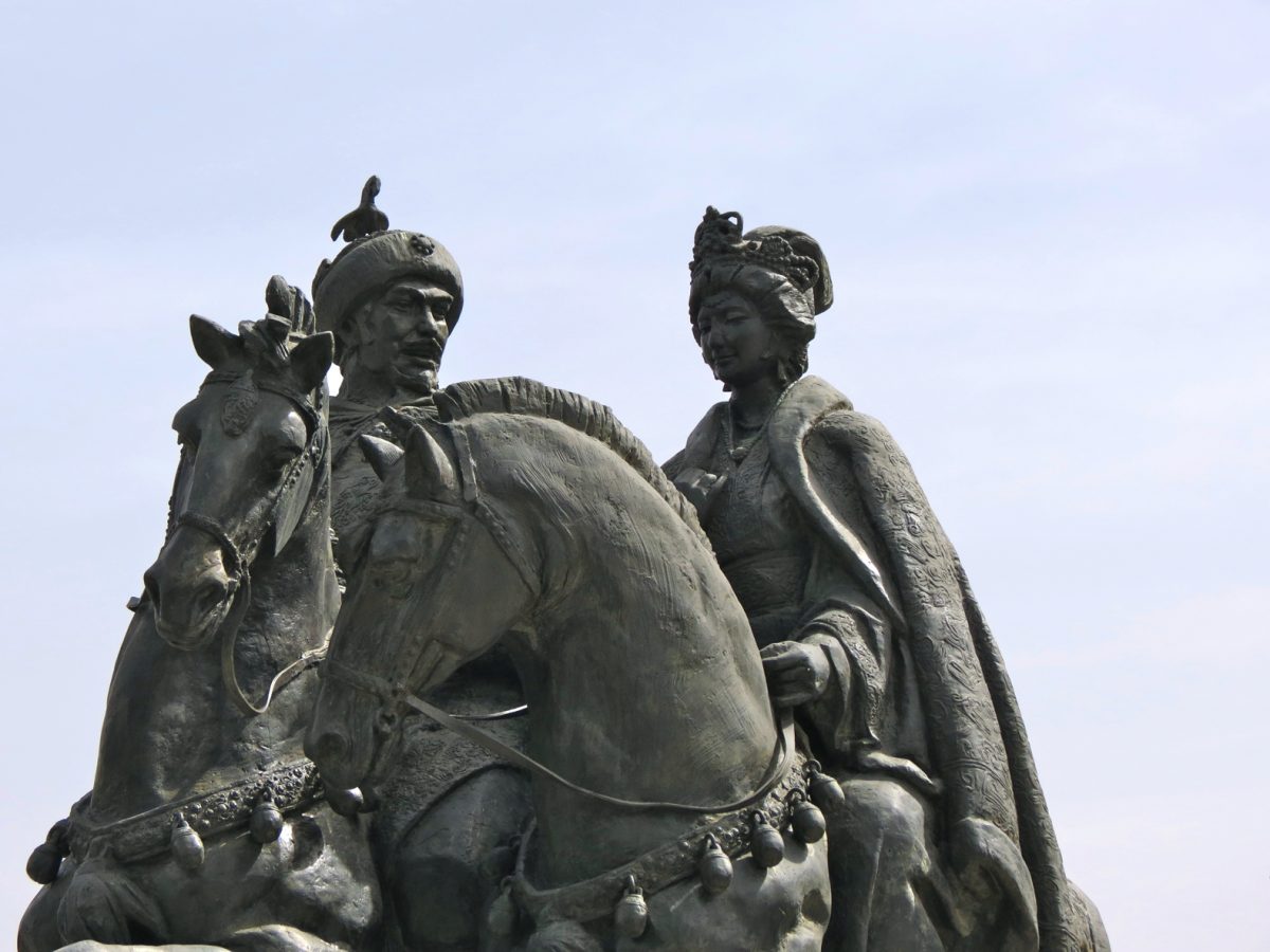 Equestrian statue of Wang Zhaojun in Hohhot China
