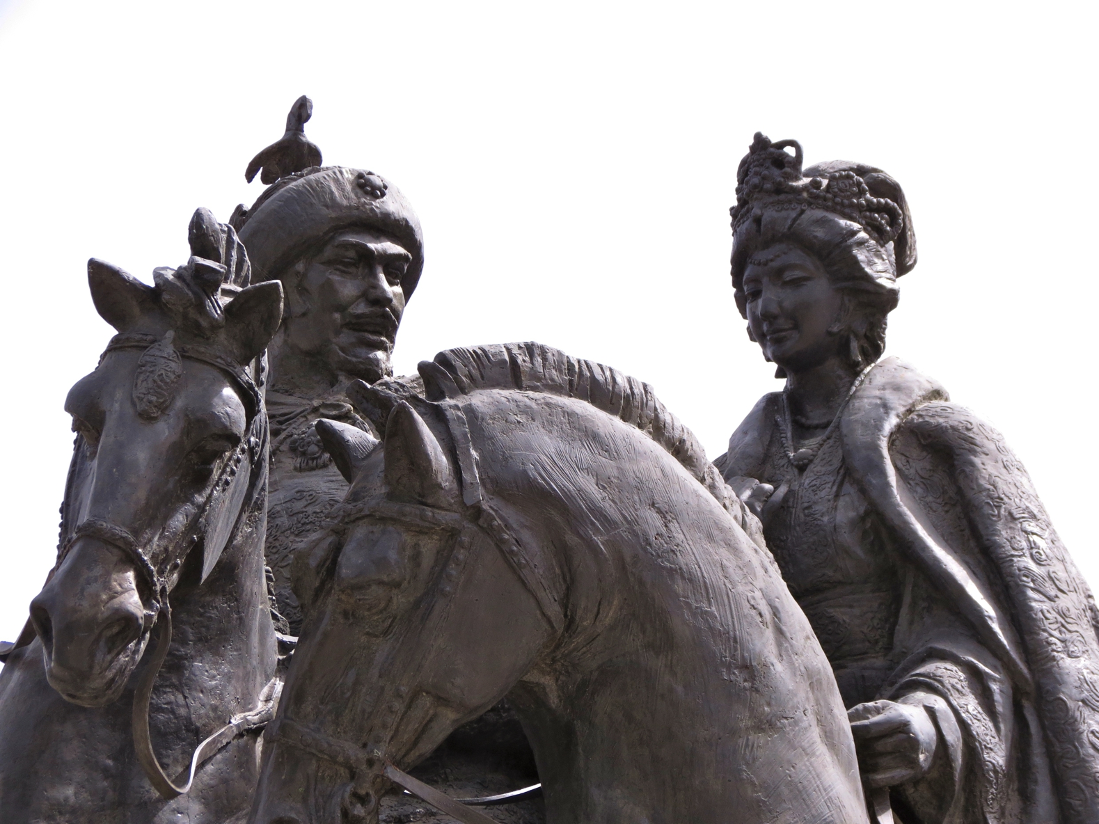 Equestrian statue of Xiongnu Huhanye in Hohhot China