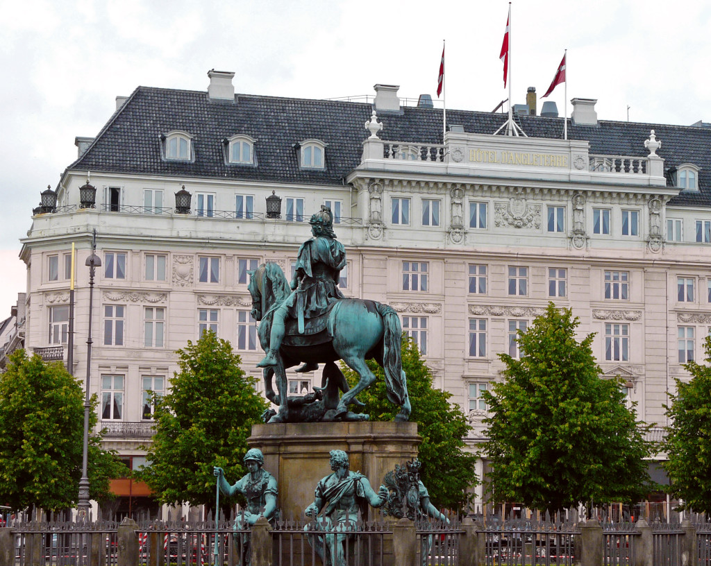 Equestrian statue of Christian V in Copenhagen Denmark
