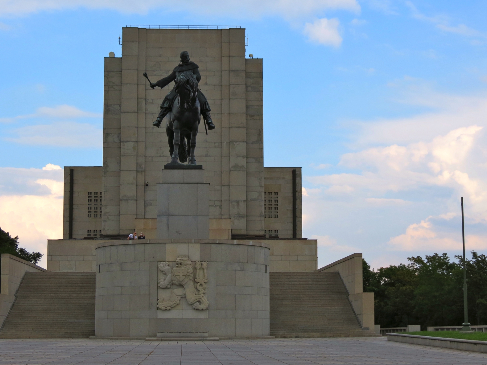 Equestrian statue of Jan Zizka in Prague Czech Republic