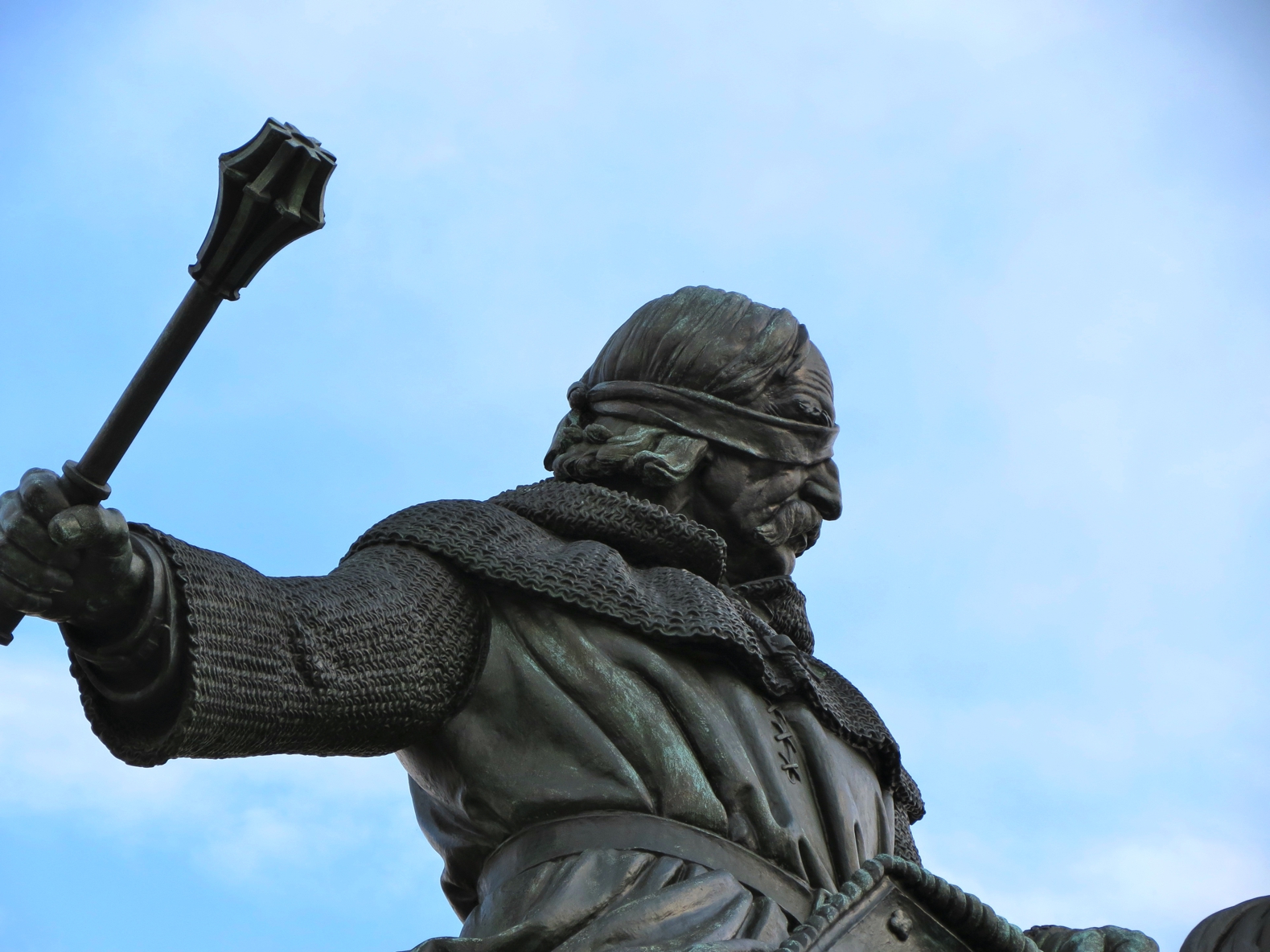 Equestrian statue of Jan Zizka in Prague Czech Republic