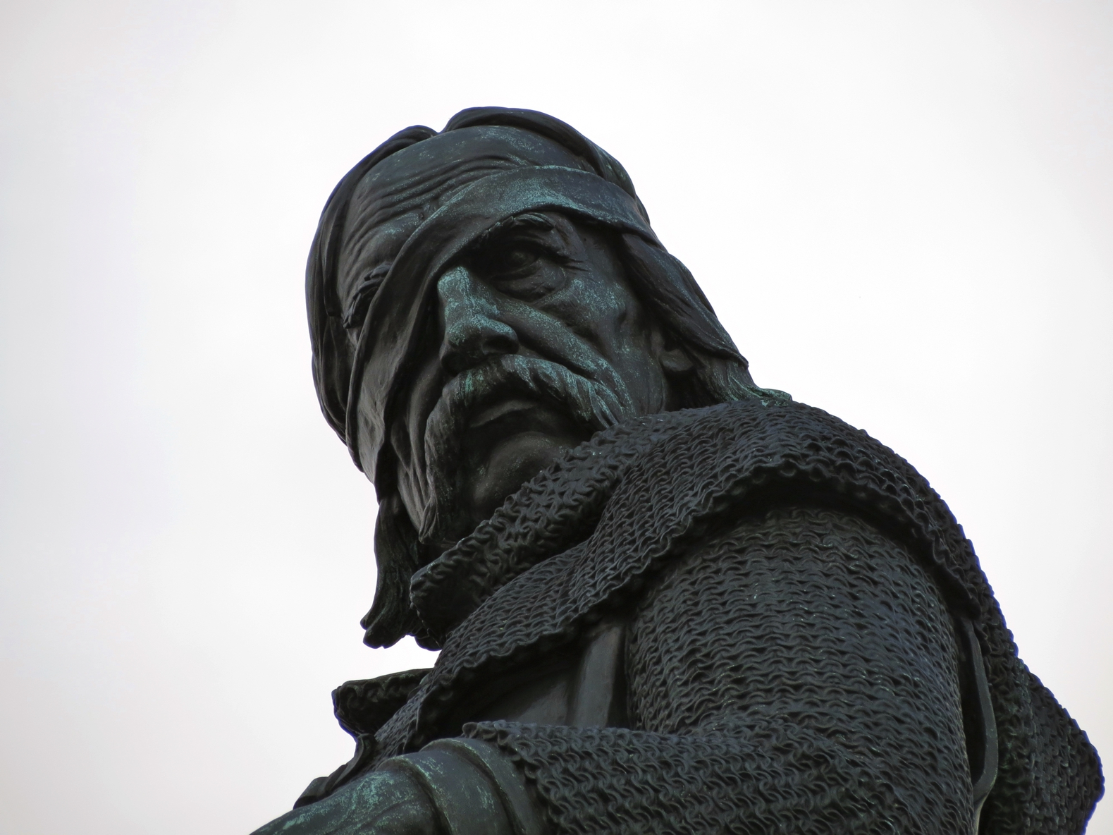 Equestrian statue of Jan Zizka in Prague Czech Republic