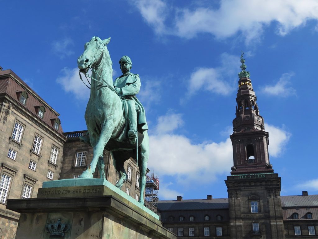 Equestrian statue of Christian IX in Copenhagen Denmark