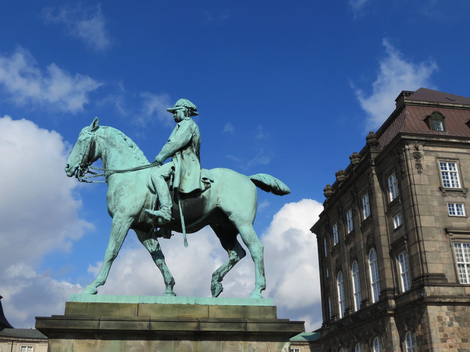 Equestrian statue of Christian IX in Copenhagen Denmark