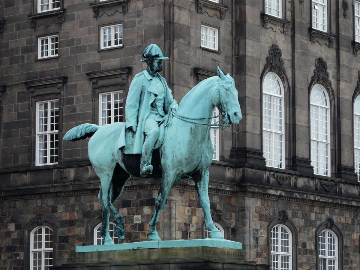 Equestrian statue of Christian IX in Copenhagen Denmark