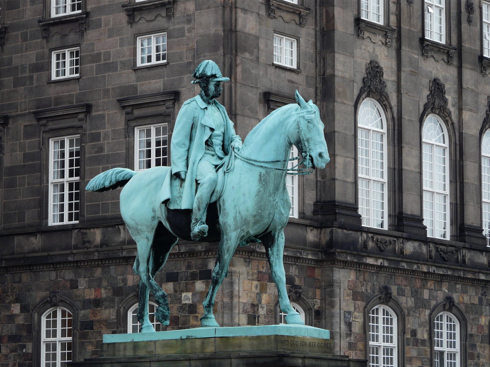 Equestrian statue of Christian IX in Copenhagen Denmark