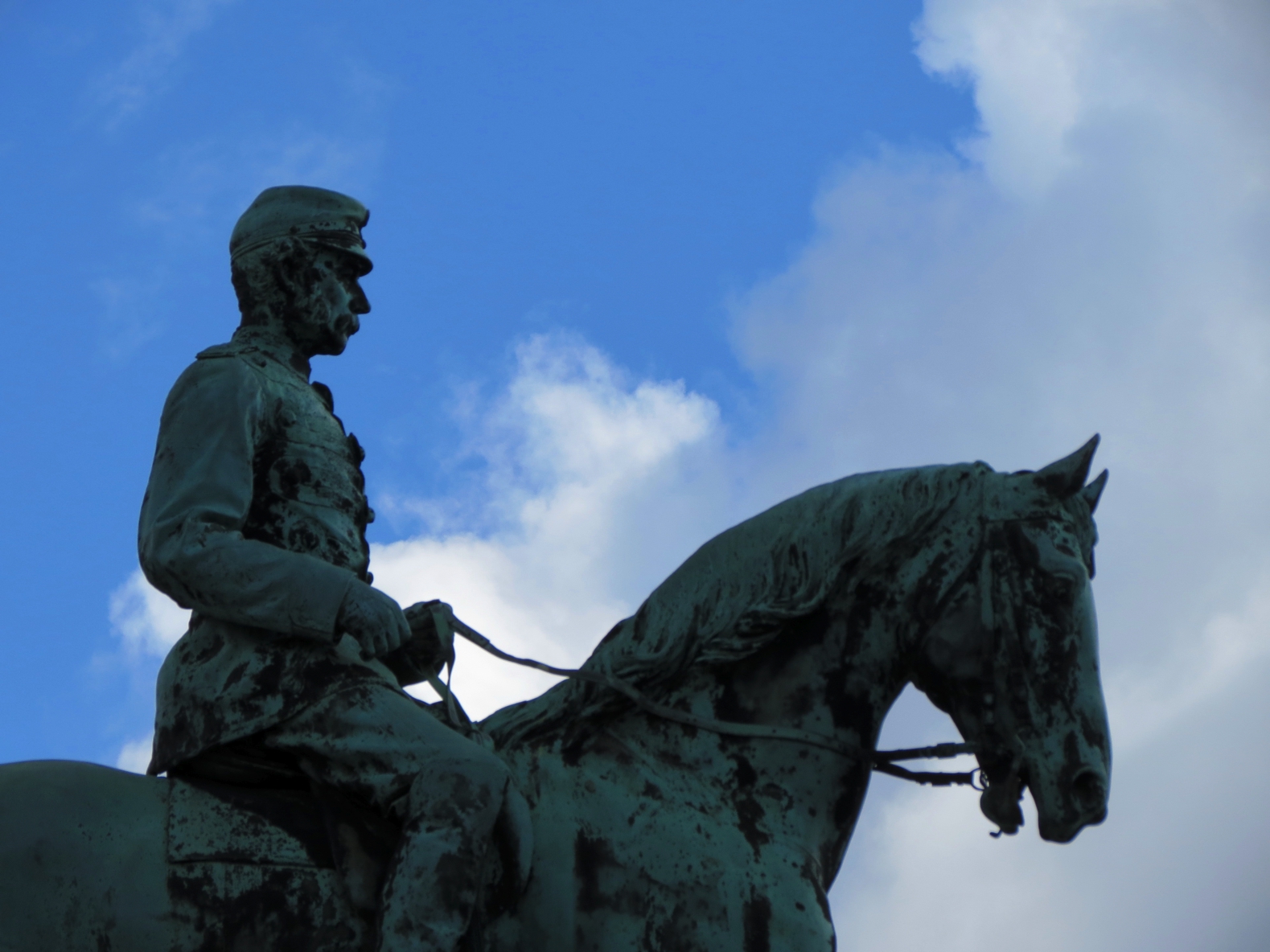 Equestrian statue of Christian IX in Esbjerg Denmark