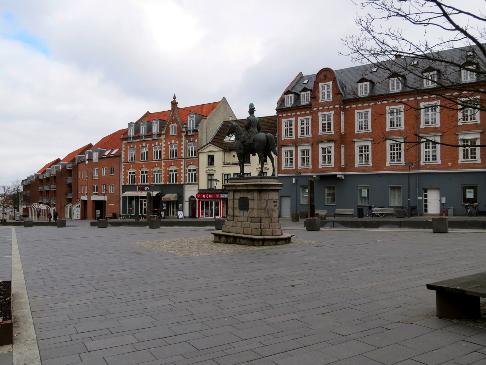 Equestrian statue of Christian IX in Slagelse Denmark
