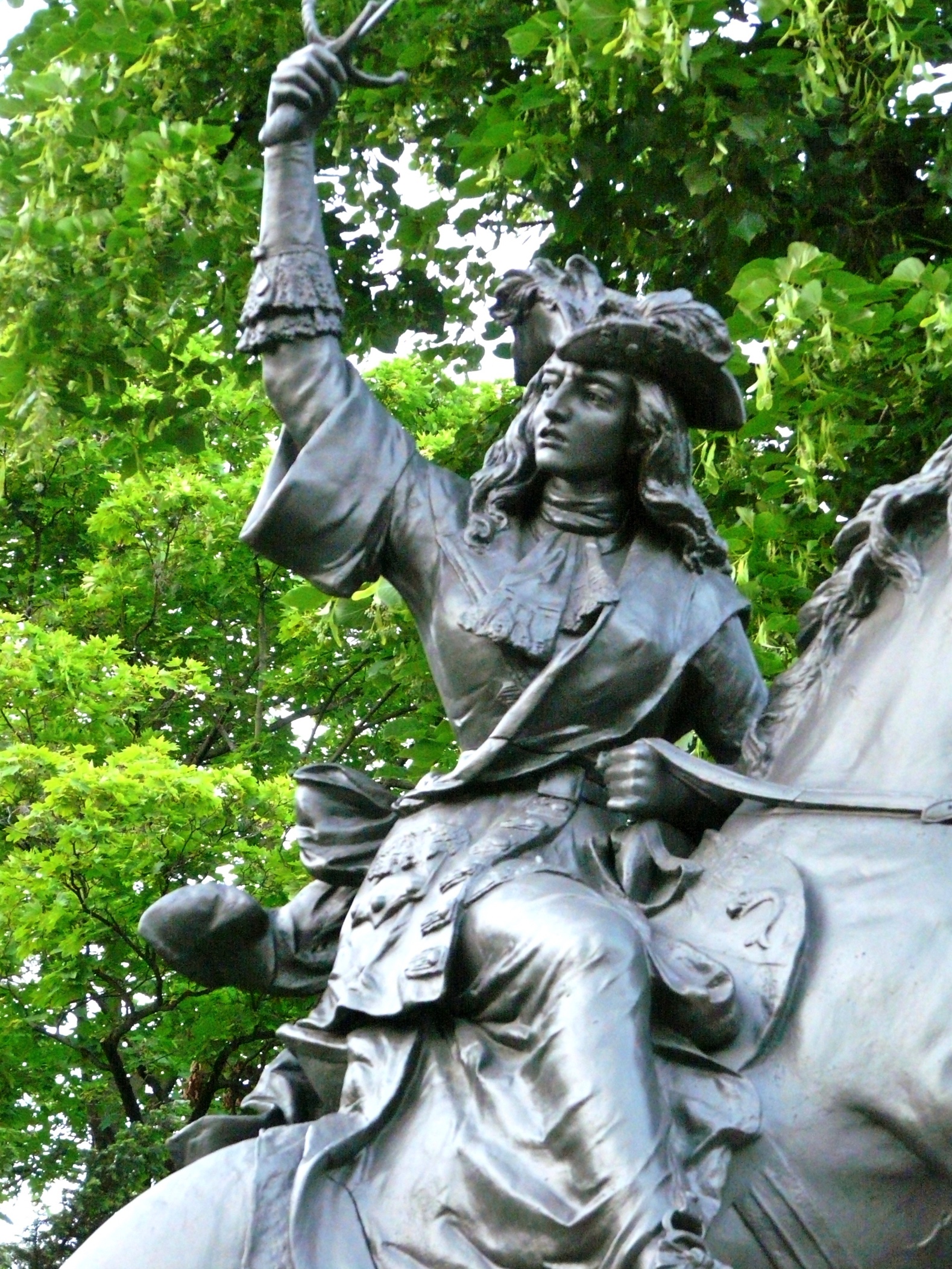 Equestrian statue of Philis de la Charce in Grenoble France
