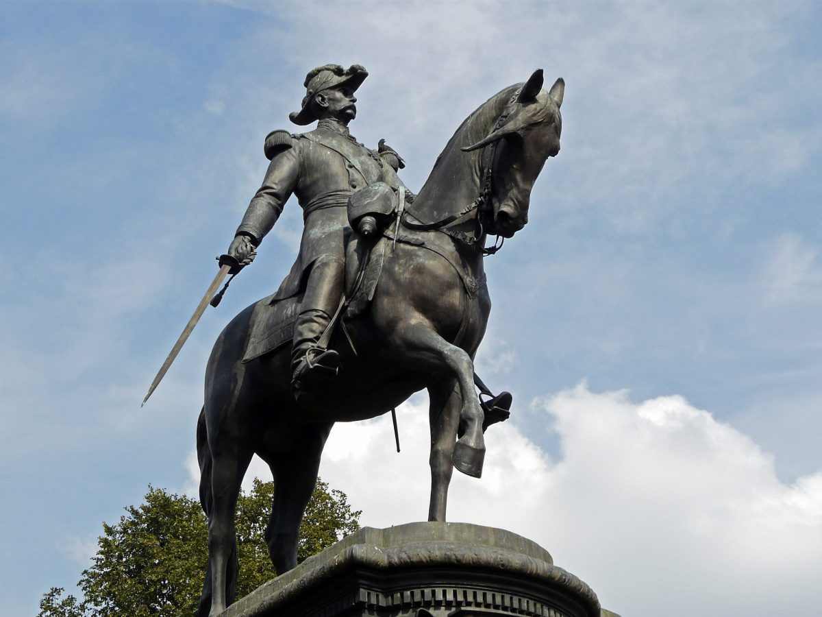Equestrian statue of Faidherbe in Lille France