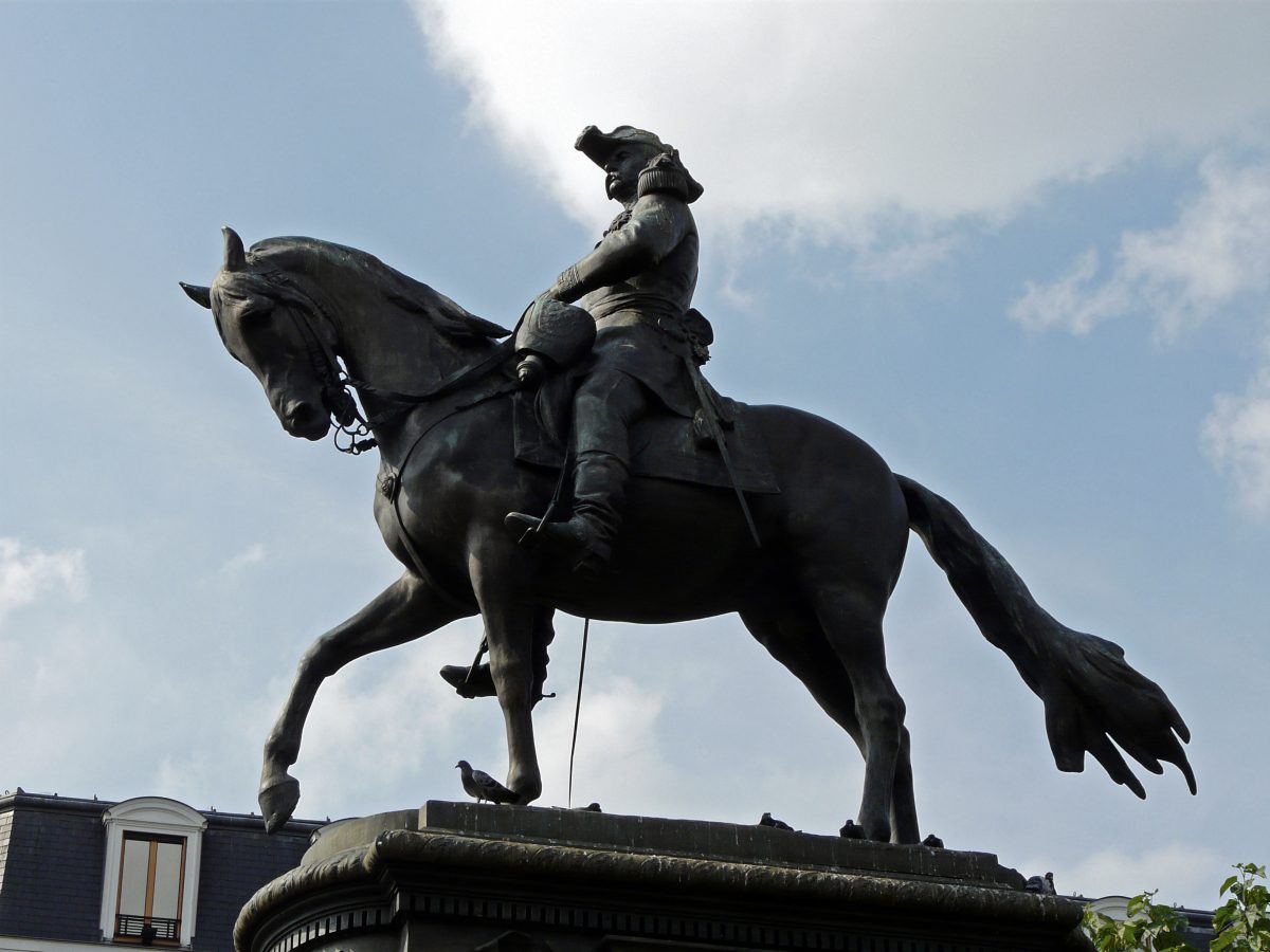 Equestrian statue of Faidherbe in Lille France