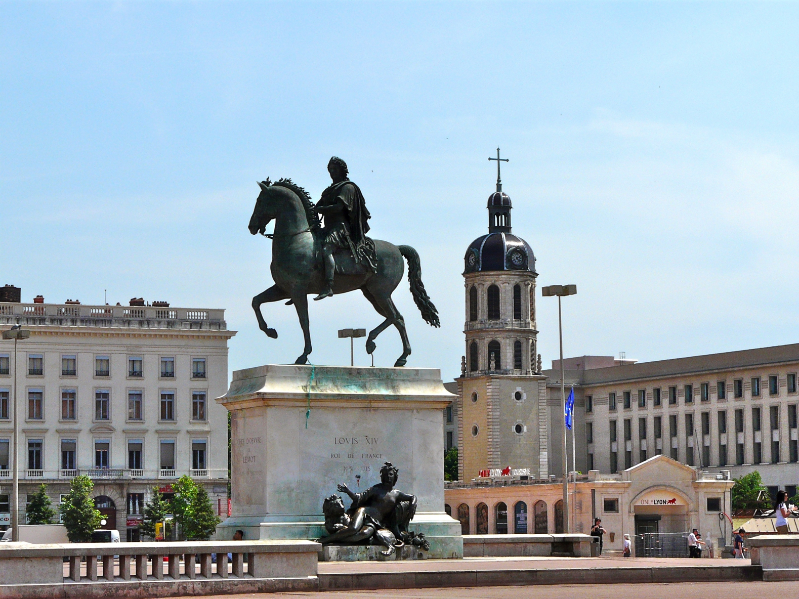 Equestrian statue of Louis XlV in Lyon France
