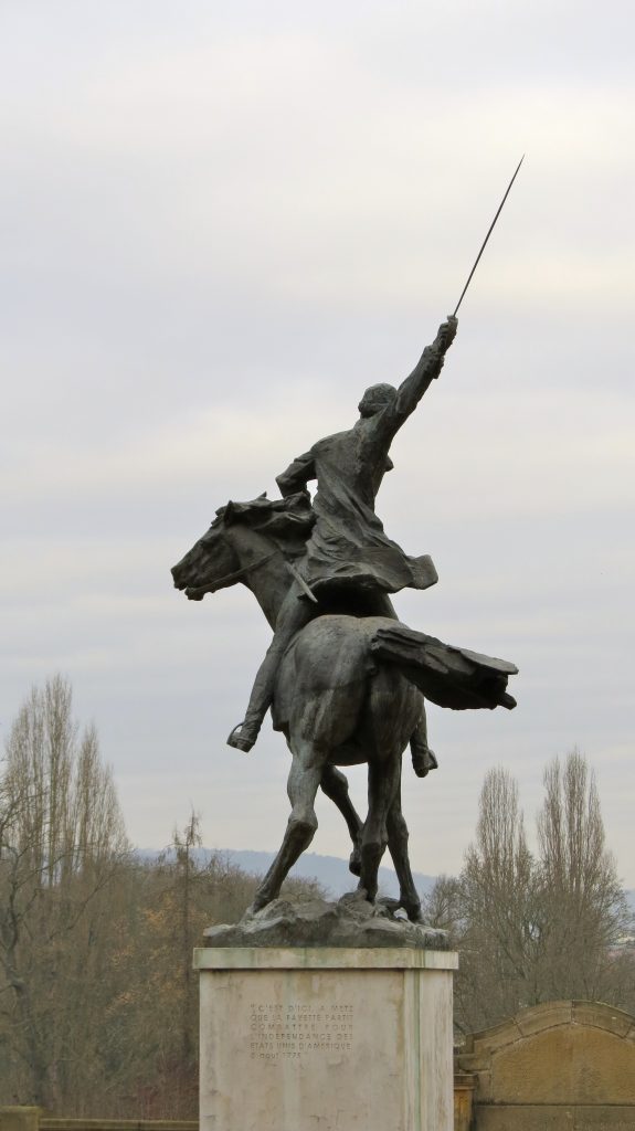 Equestrian statue of Lafayette in Metz France