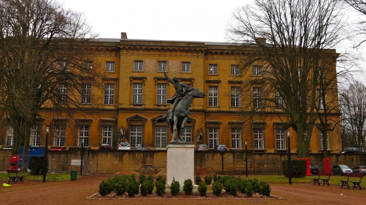 Equestrian statue of Lafayette in Metz France