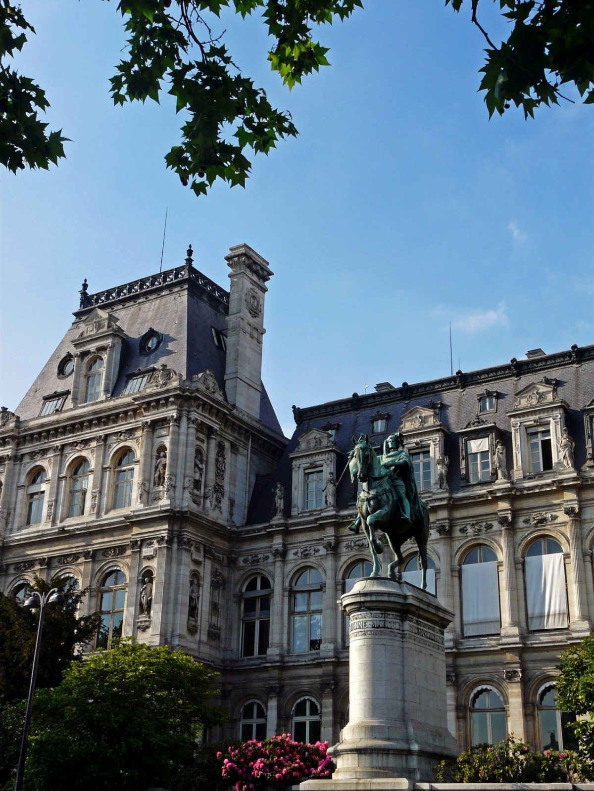 Equestrian statue of Etienne Marcel in Paris France