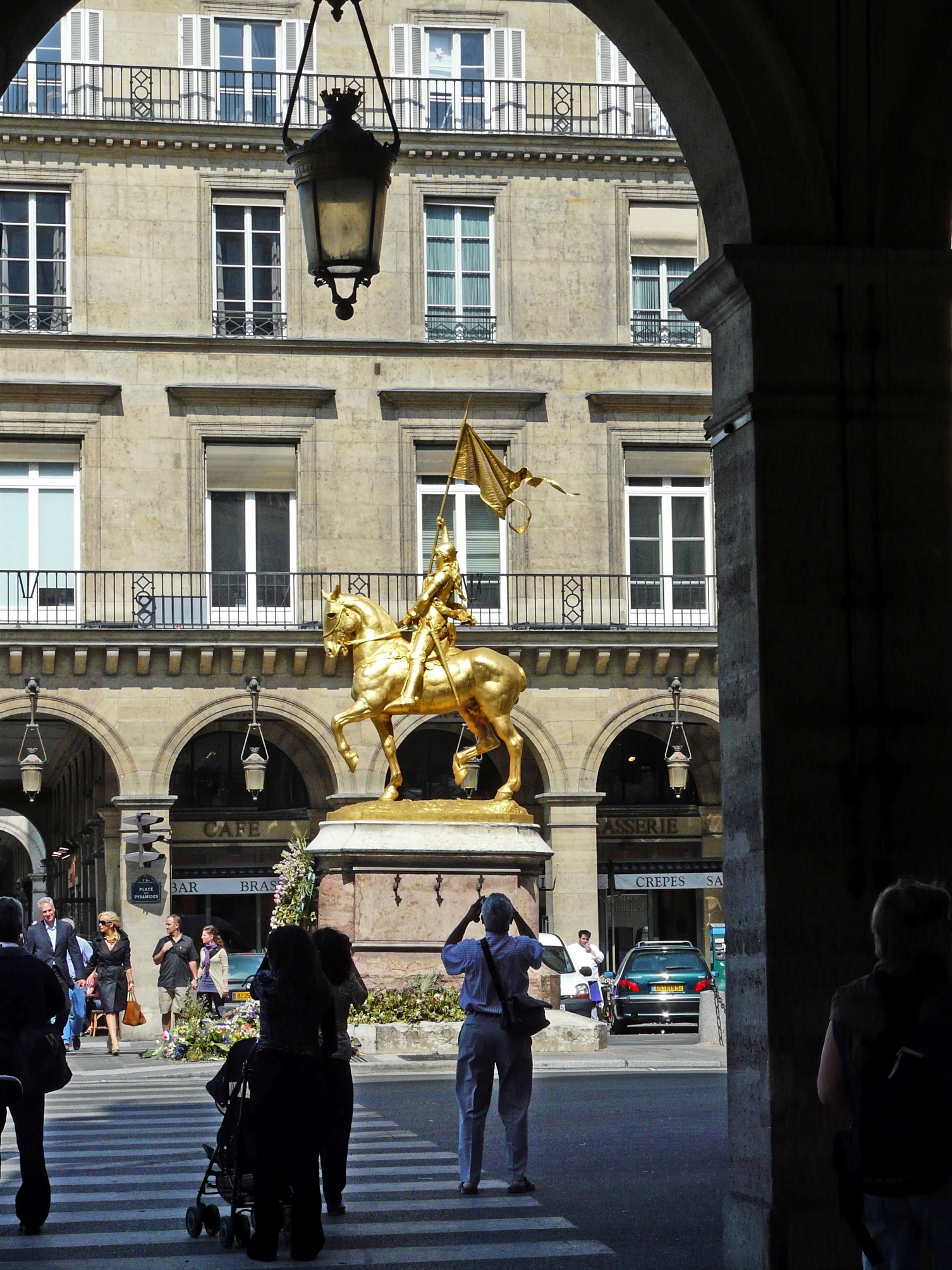 Equestrian statue of Jeanne d'Arc in Paris France