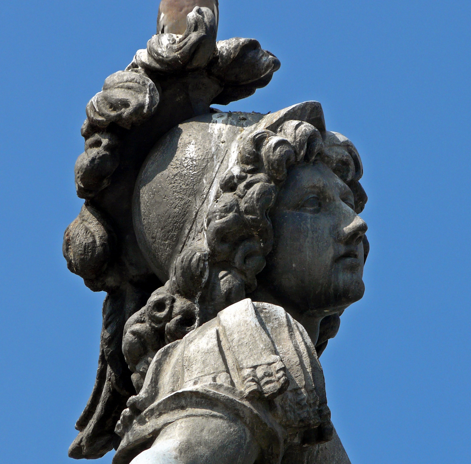 Equestrian statue of Marcus Louis XlV / Curtius in Paris France