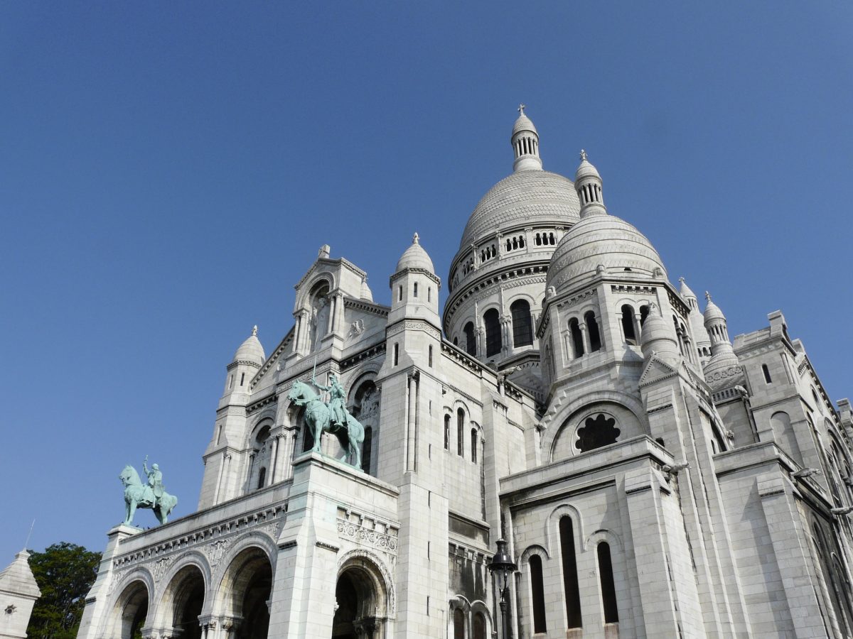 Equestrian statue of Jeanne d'Arc in Paris France