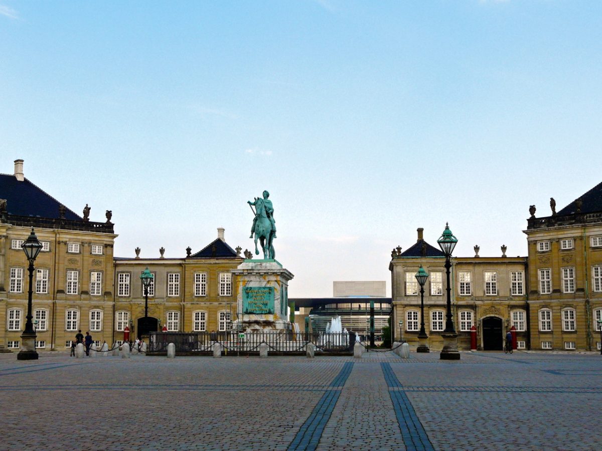 Equestrian statue of Frederik V in Copenhagen Denmark