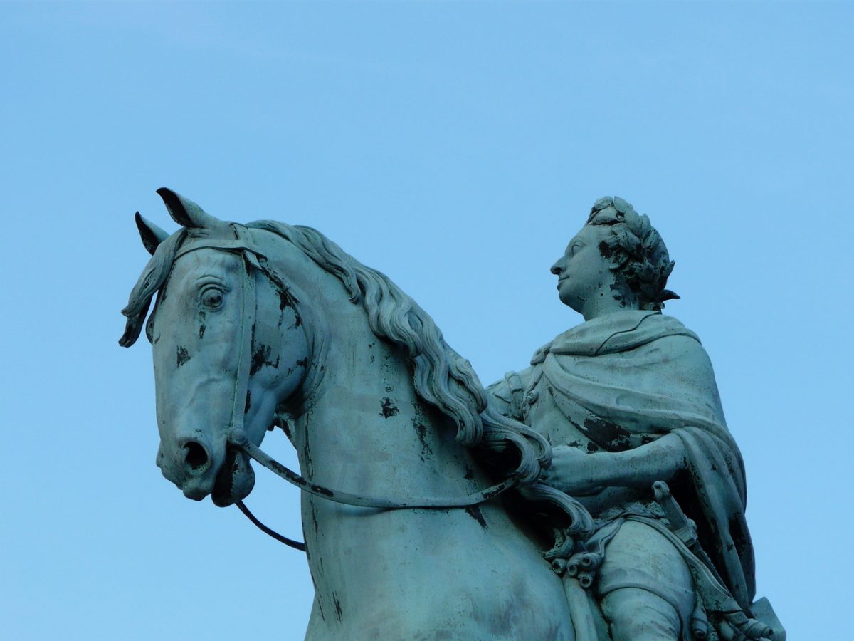 Equestrian statue of Frederik V in Copenhagen Denmark