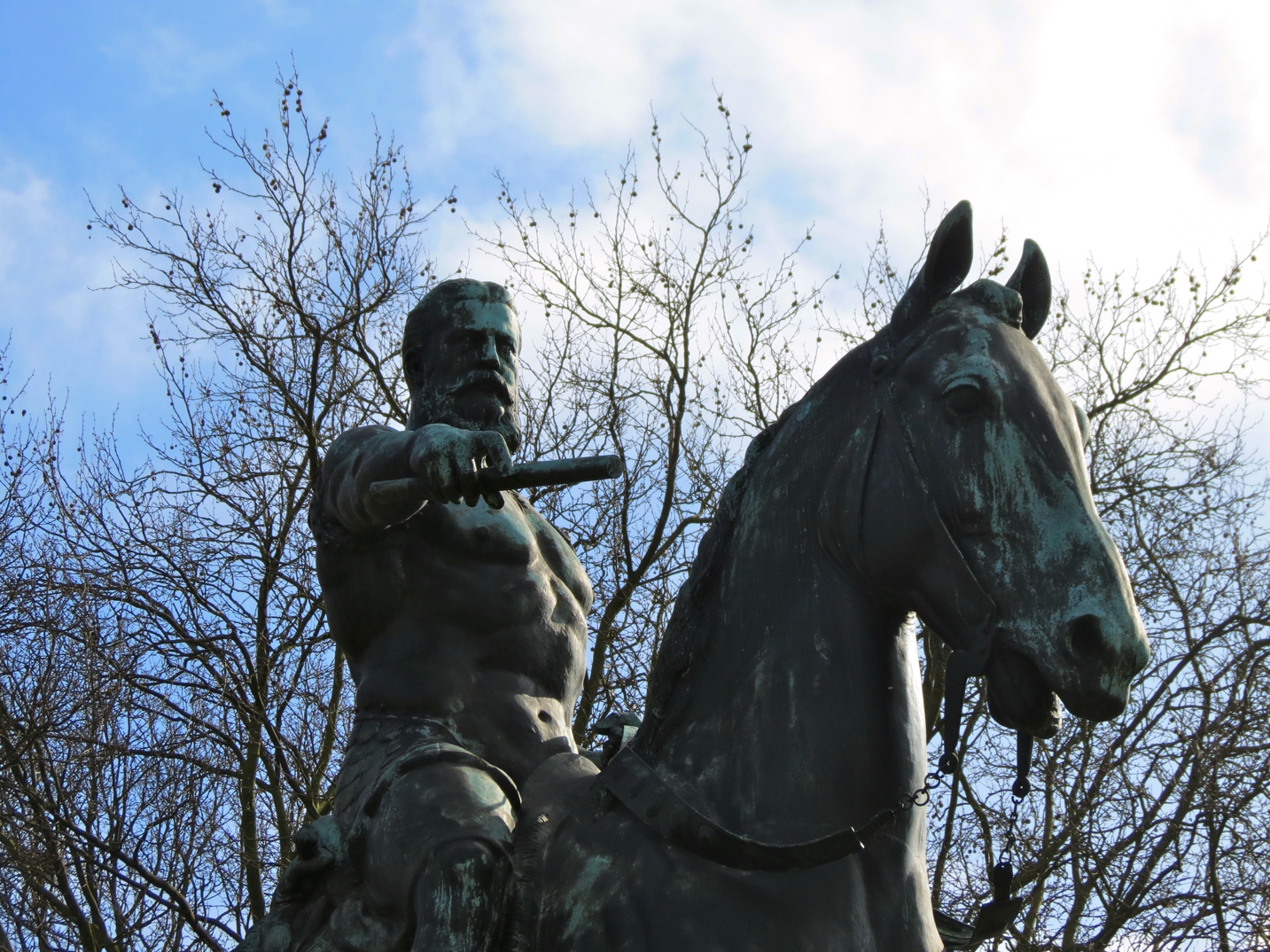 Equestrian statue of Friedrich lll in Bremen Germany