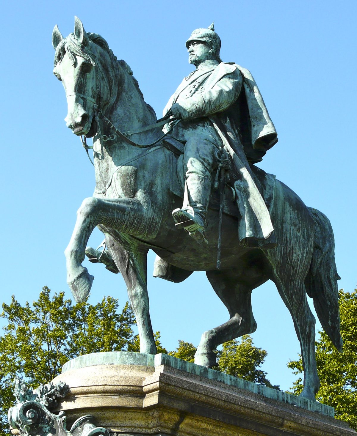 Equestrian statue of Herzog Ernst II in Coburg Germany