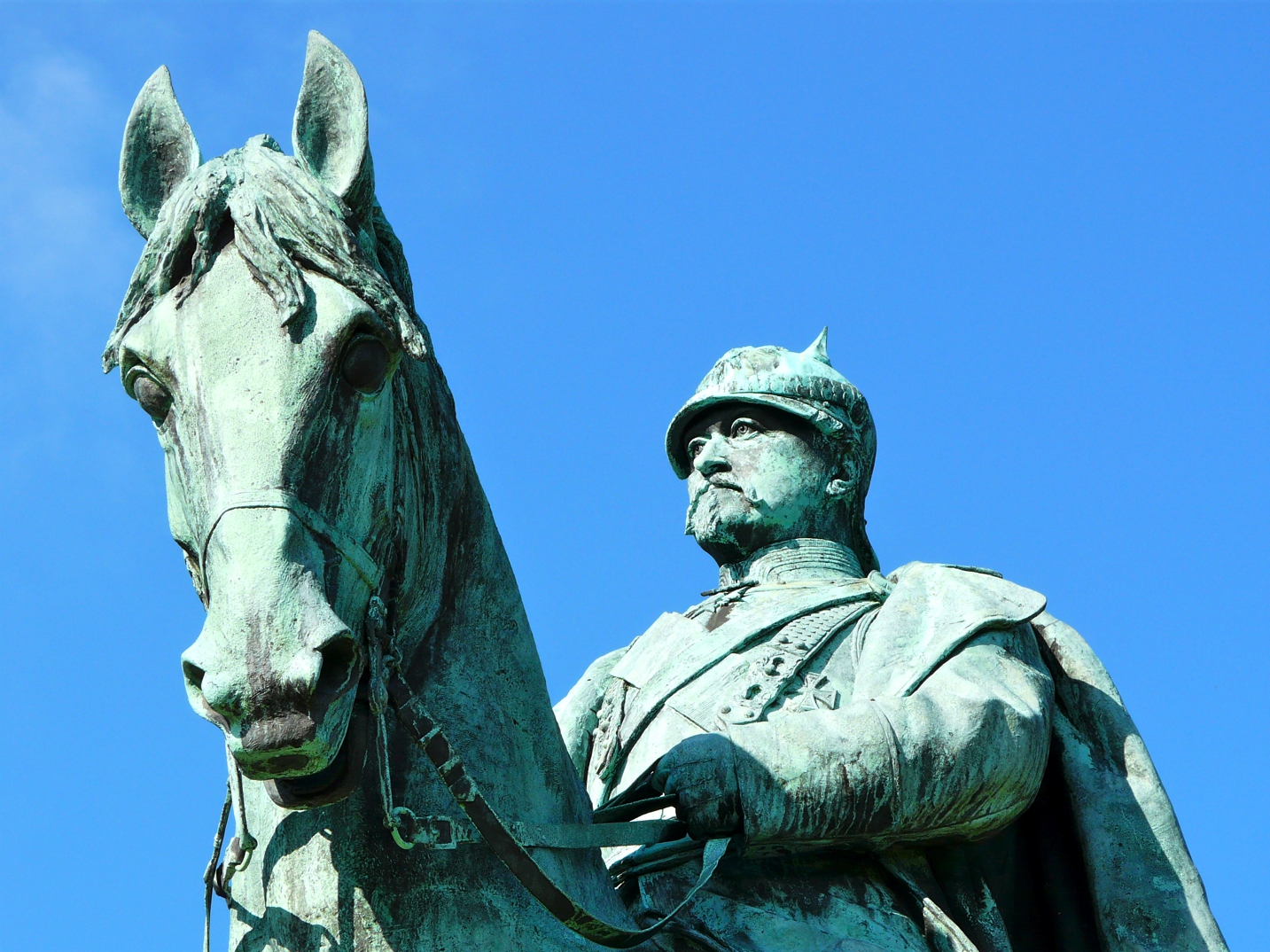 Equestrian statue of Herzog Ernst II in Coburg Germany