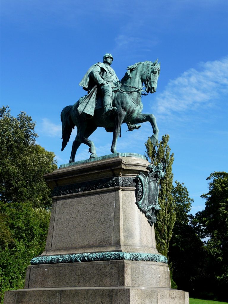 Equestrian statue of Herzog Ernst II in Coburg Germany
