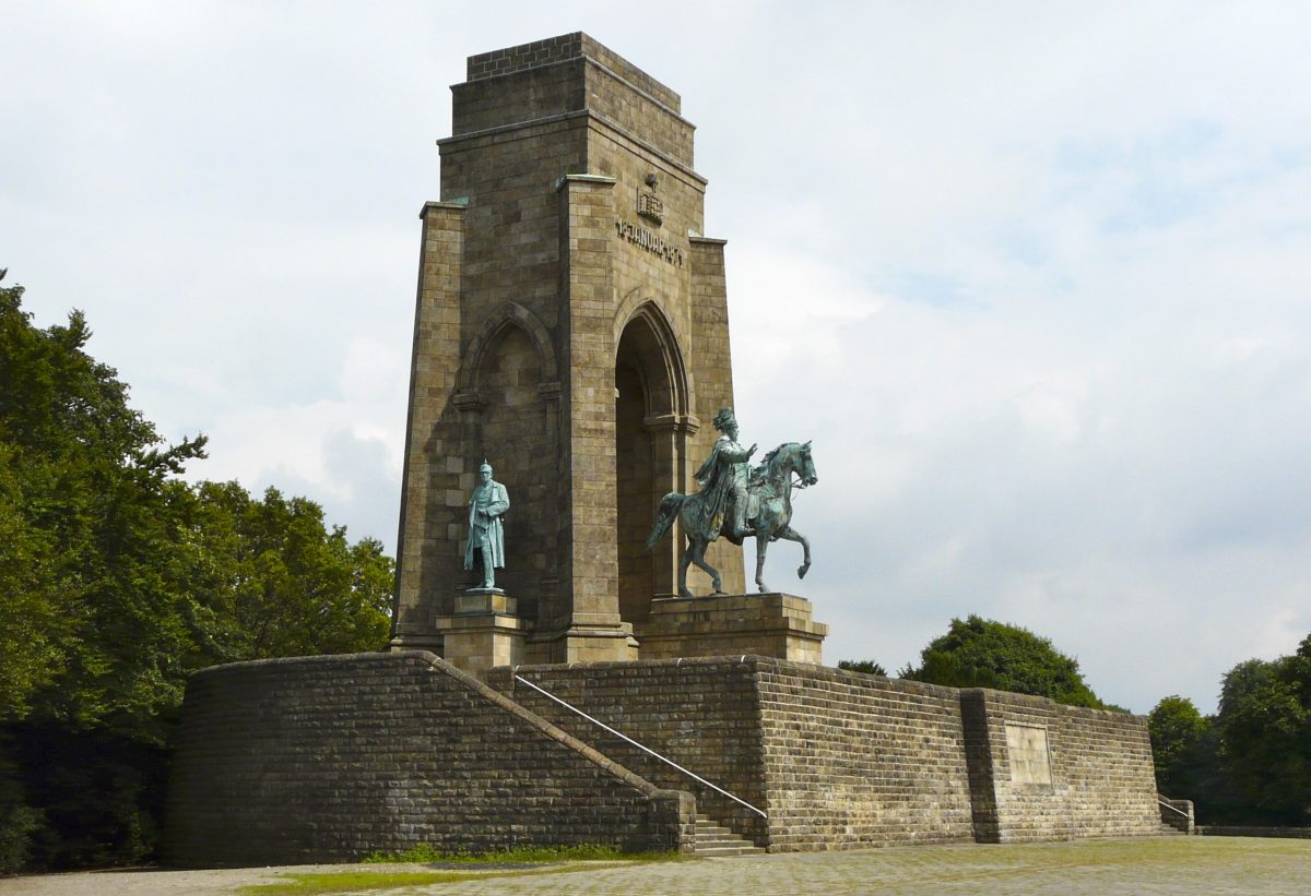 Equestrian statue of Wilhelm I in Dortmund Germany