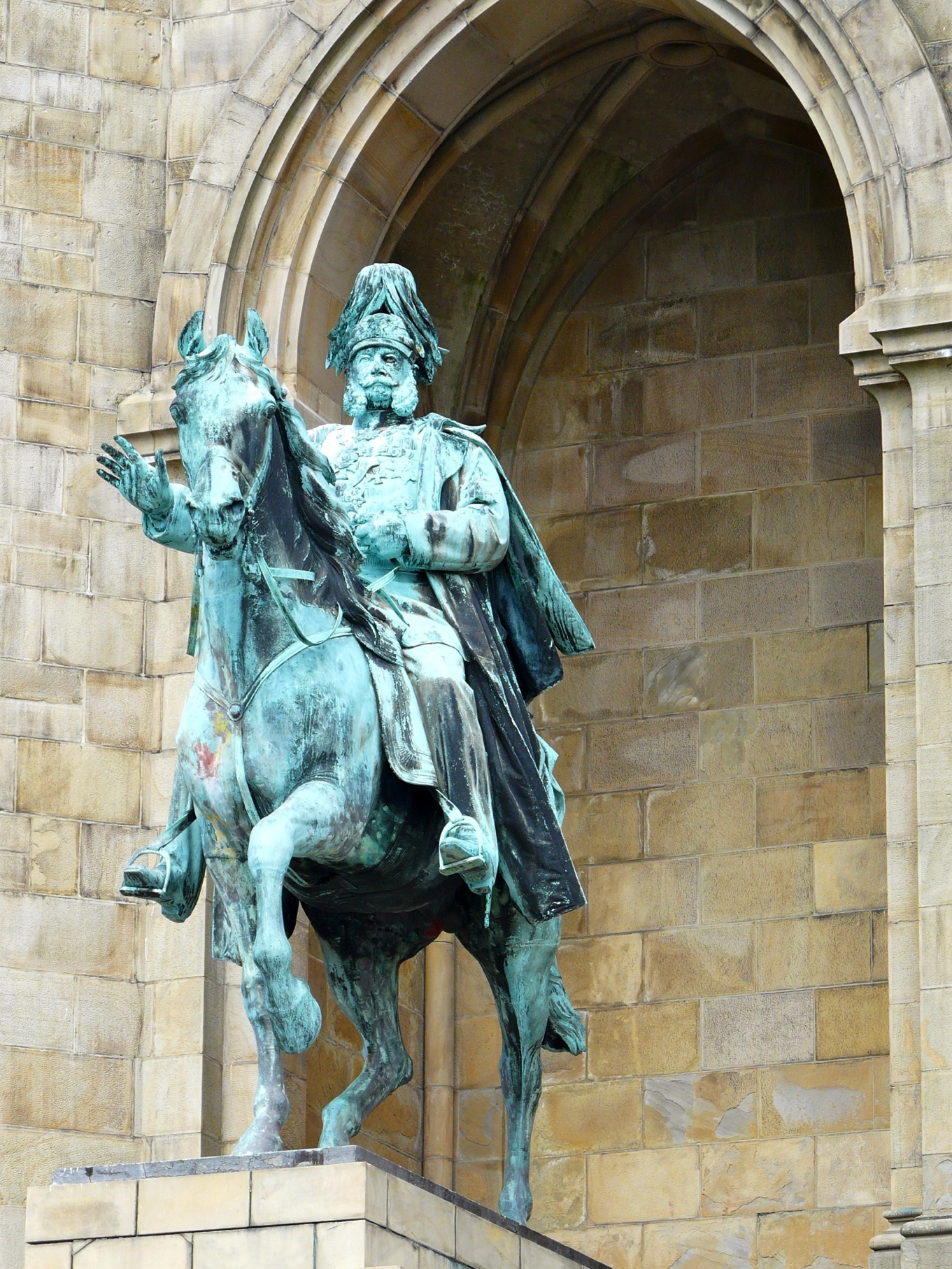Equestrian statue of Wilhelm I in Dortmund Germany