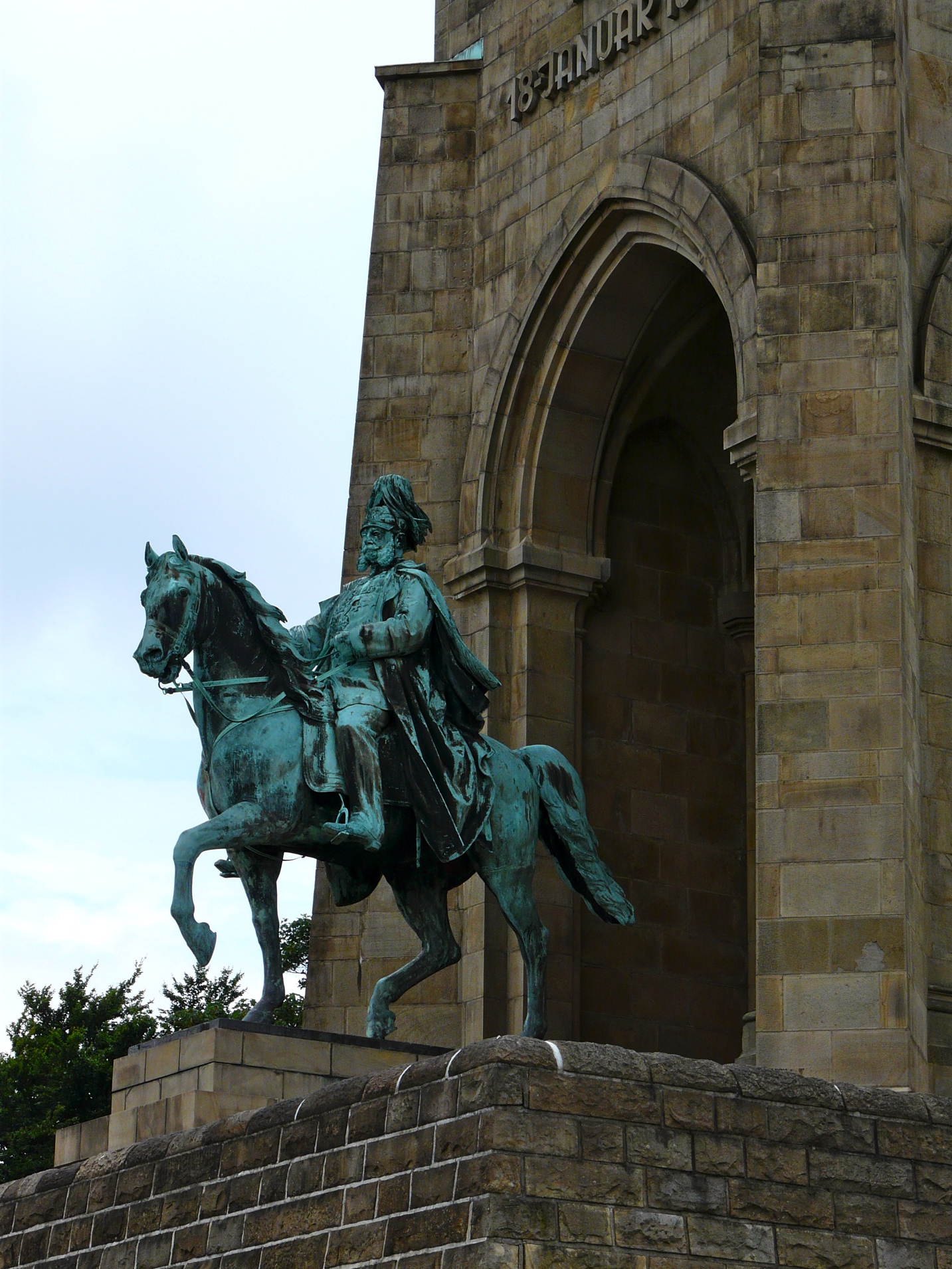 Equestrian statue of Wilhelm I in Dortmund Germany