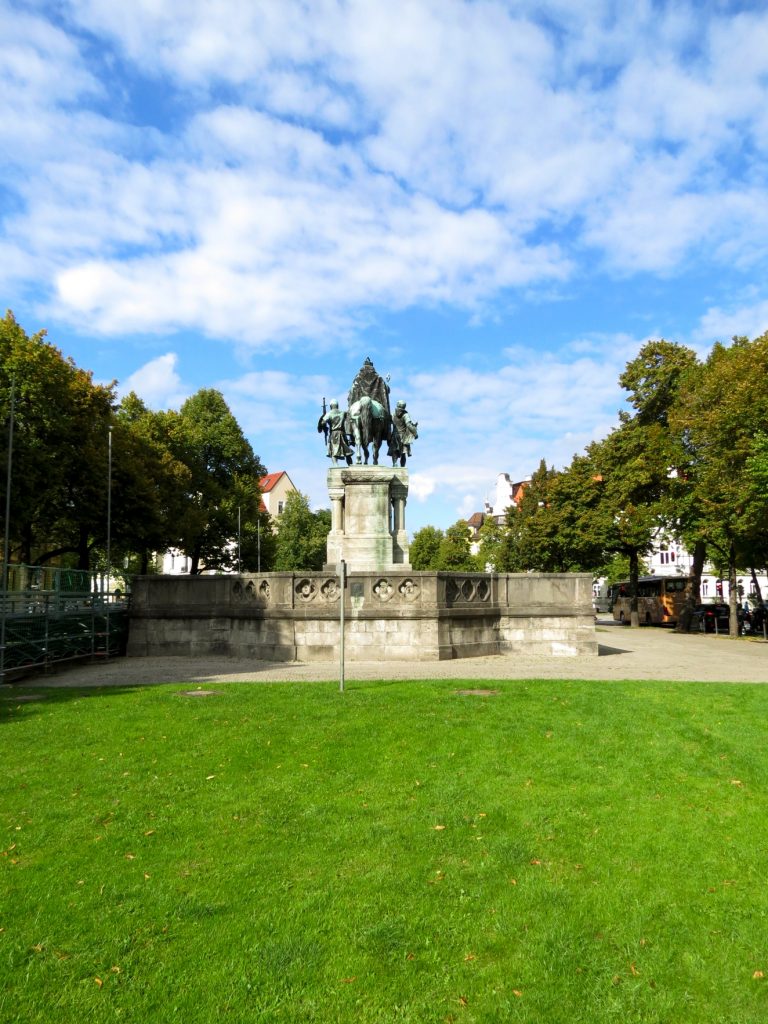 Equestrian statue of Ludwig der Bayer in Munich Germany