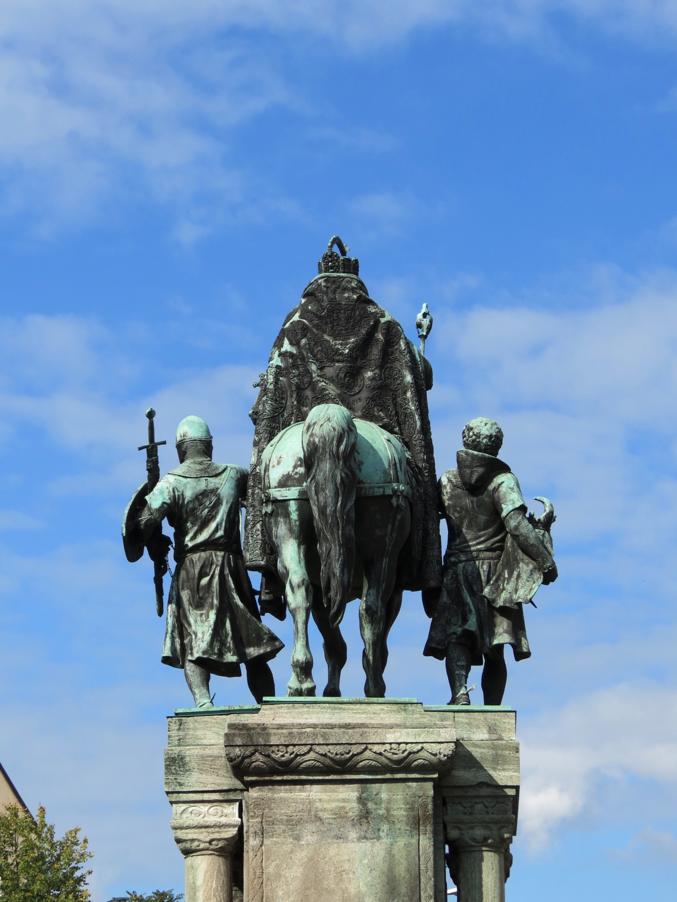 Equestrian statue of Ludwig der Bayer in Munich Germany