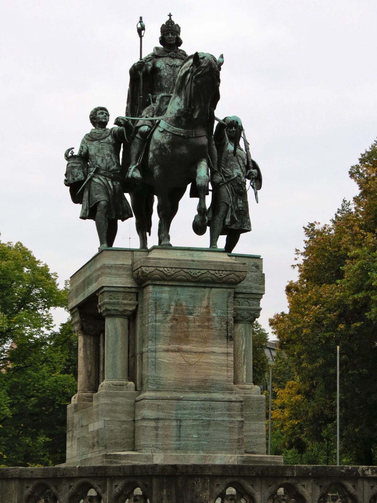 Equestrian statue of Ludwig der Bayer in Munich Germany