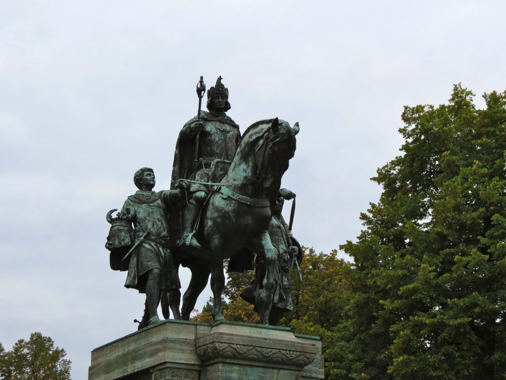 Equestrian statue of Ludwig der Bayer in Munich Germany