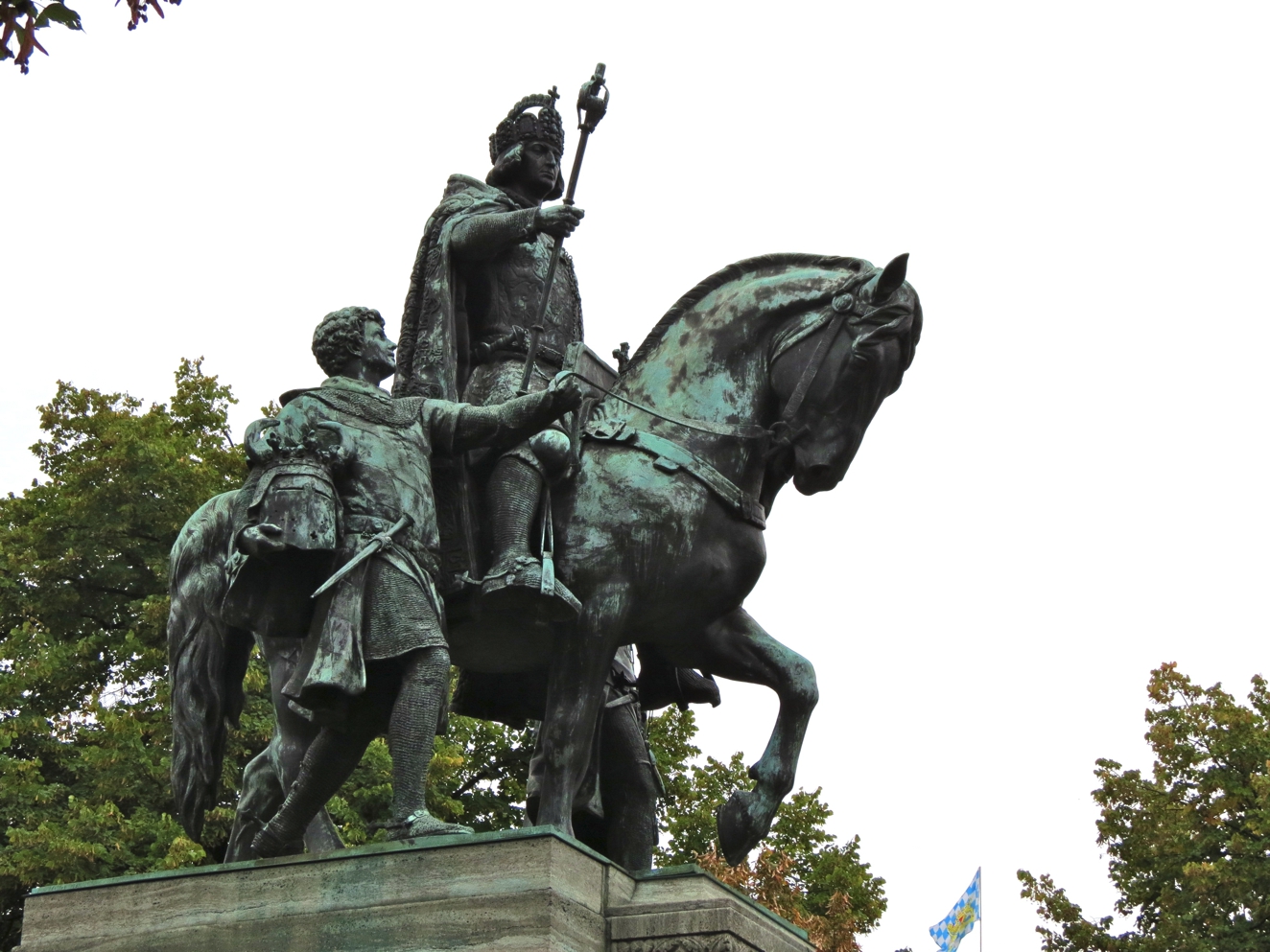Equestrian statue of Ludwig der Bayer in Munich Germany